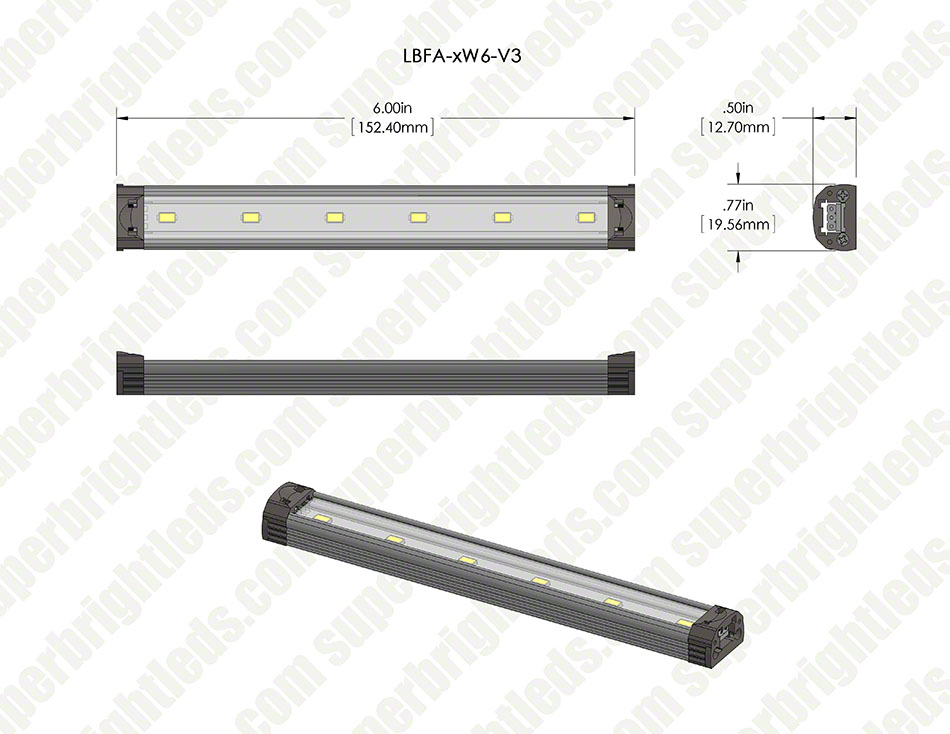 Linkable LED Linear Light Bar Fixture - 1,080 Lumens | Super Bright LEDs