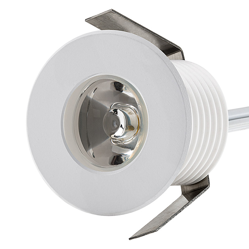 LED Step Lights - White 40mm Metal Trimmed Mini Round Deck / Step ... LED Step Lights - White 40mm Metal Trimmed Mini Round Deck / Step ...